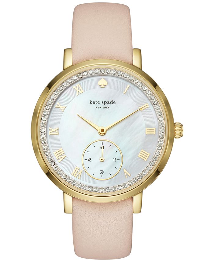kate spade new york Women's Monterey Vachetta Leather Strap Watch 38mm ...