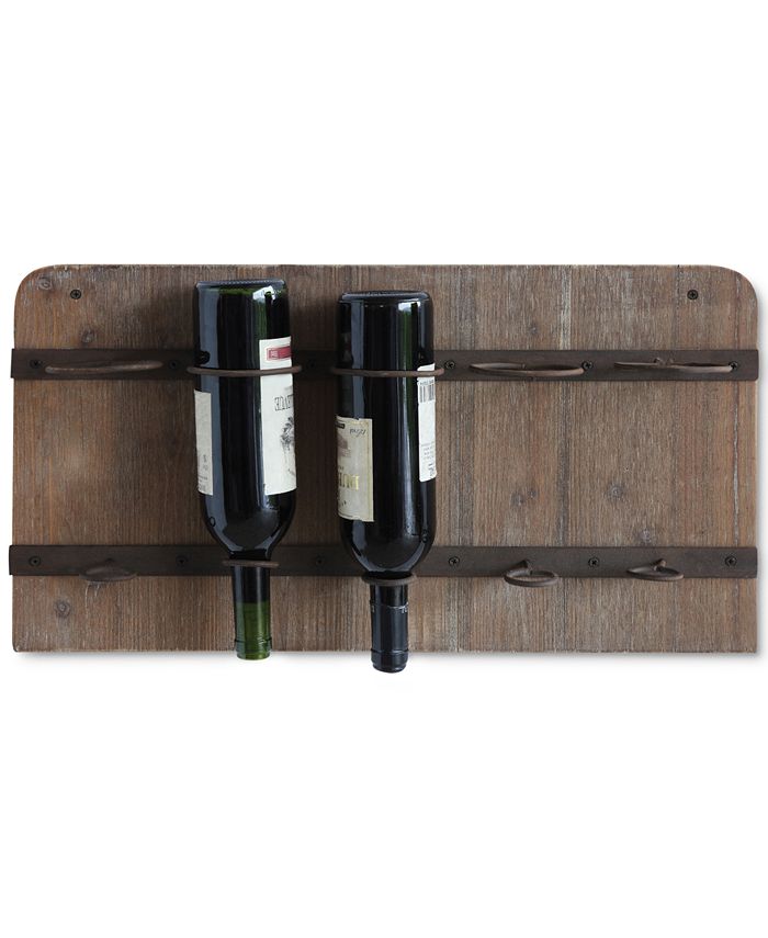 3R Studio Wood and Metal 5-Bottle Wine Rack - Macy's