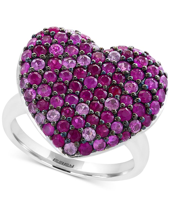 EFFY Collection Splash by EFFY® Ruby Heart Ring (2-1/2 ct. t.w.) in ...