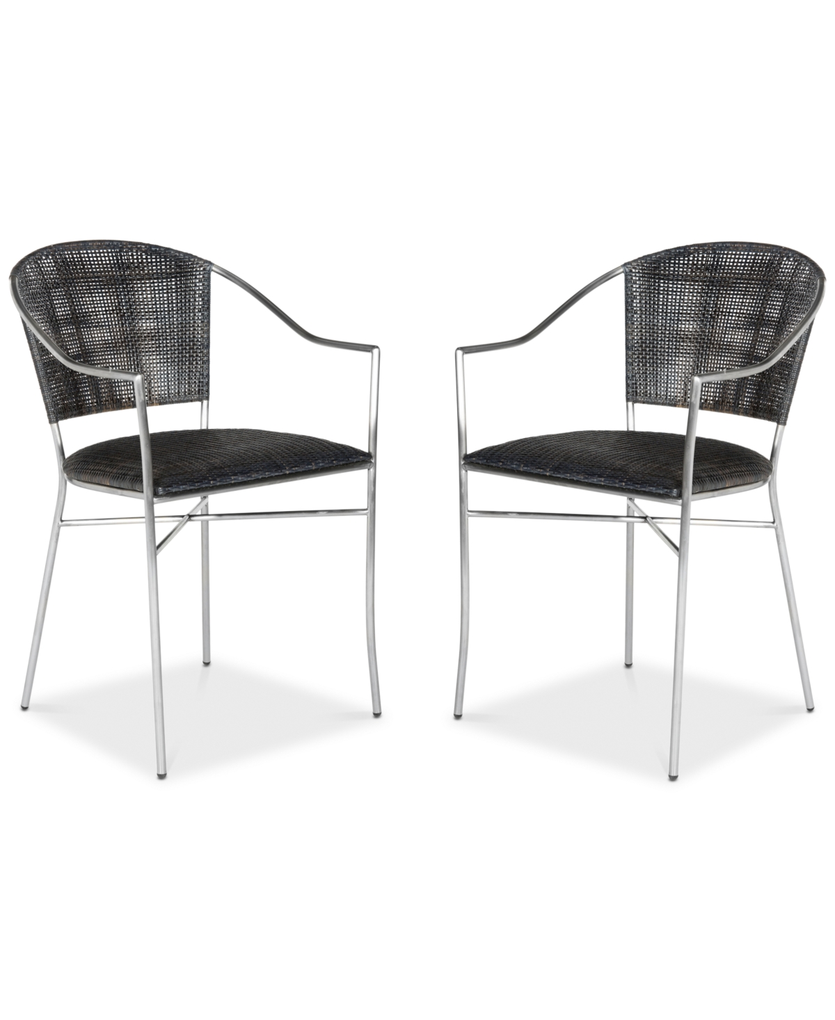 Click here for Honner Set of 2 Arm Dining Chairs - Black prices