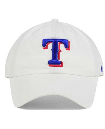 '47 Brand Texas Rangers White Clean Up Cap - Macy's