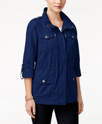 Style & Co Petite Utility Jacket, Created for Macy's - Jackets ...