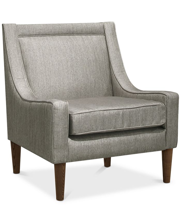 BLUSH & BRASS Devin Accent Chair, Quick Ship - Macy's