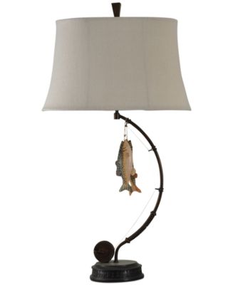 StyleCraft Gone Fishing Table Lamp - Macy's