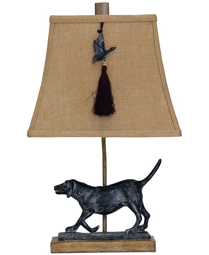 StyleCraft Home Collection StyleCraft Black Lab Table Lamp - Macy's