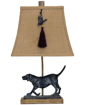 StyleCraft Black Lab Table Lamp - Macy's