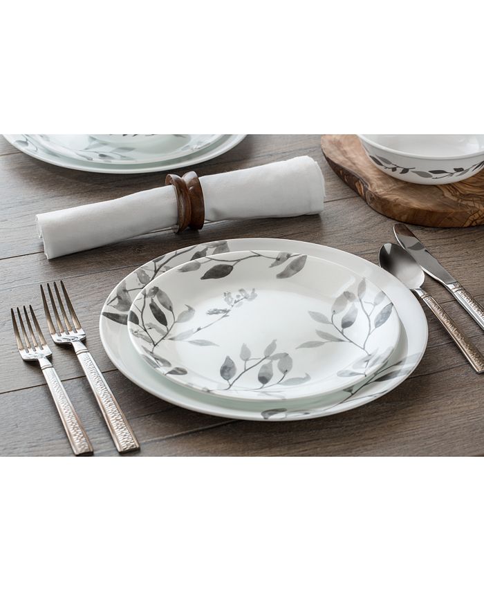 Corelle Leaf Stitch 12pc. Dinnerware Set - tweakindia.com