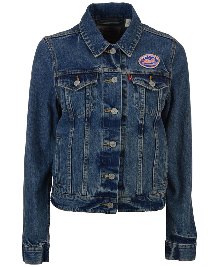 Levi's Women's New York Mets Denim Trucker Jacket - Macy's