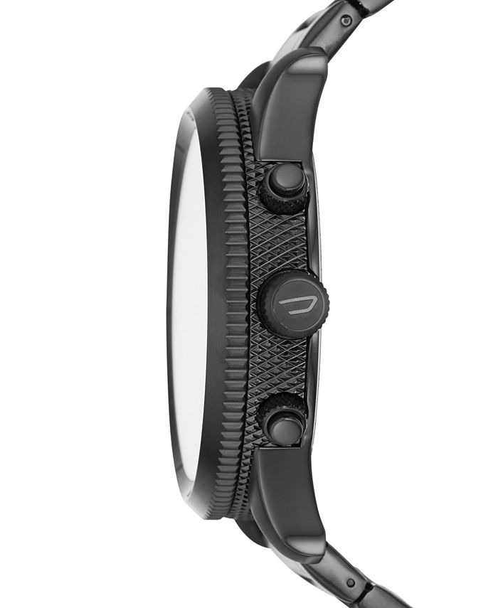 Diesel Men's Rasp Chrono Black Stainless Steel Bracelet Watch 46x54mm ...
