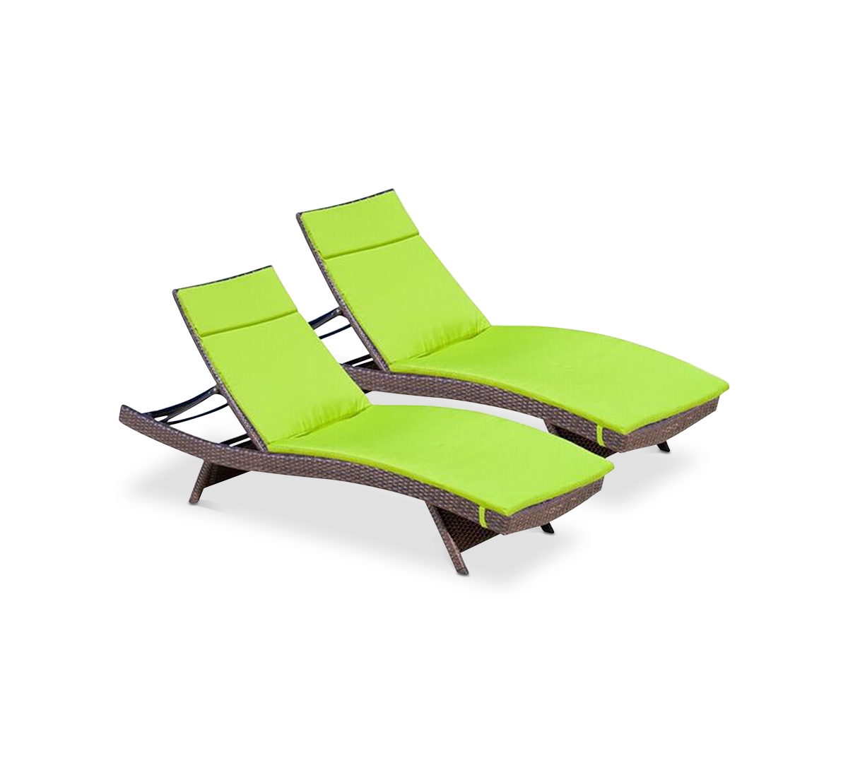 Click here for Farron Cushion Adjustable Lounge (Set of 2) - Gree... prices