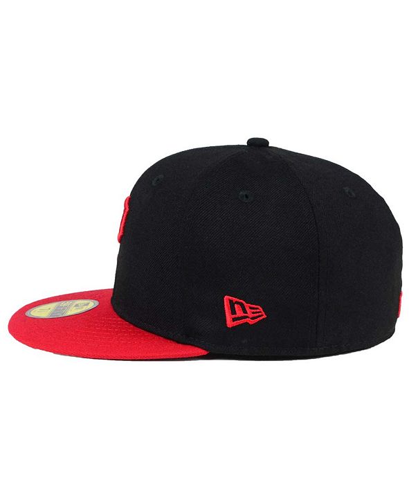 New Era Pittsburgh Pirates Black & Red 59FIFTY Fitted Cap & Reviews ...