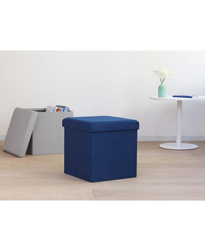 Poppin Storage Box Seat & Ottoman - Macy's