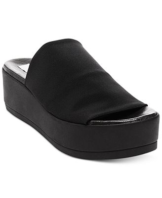 Steve Madden Women's Slinky Elastic Flatform Slides - Sandals - Shoes ...