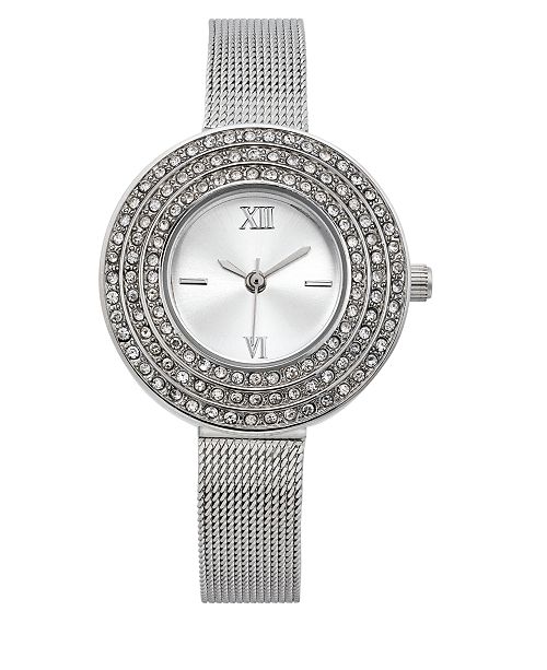 Charter Club Women's Silver-Tone Bracelet Watch 28mm, Created for Macy ...