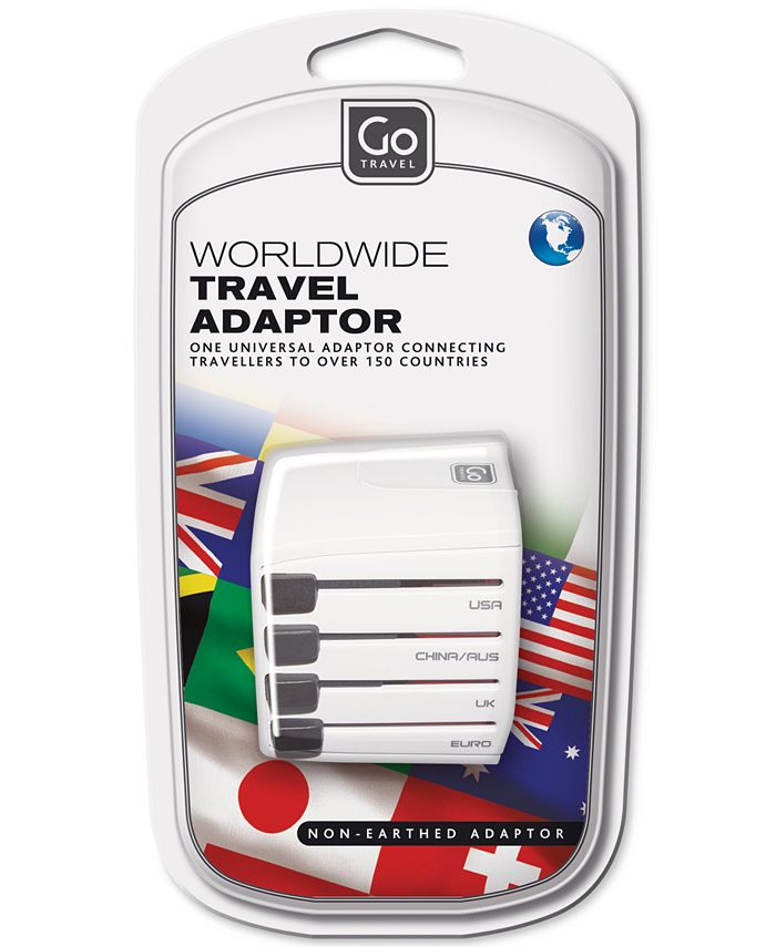 Go Travel Non-Earthed Worldwide Adapter - Macy's