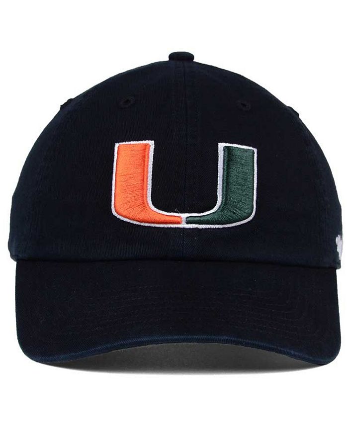 '47 Brand Miami Hurricanes CLEAN UP Cap - Macy's