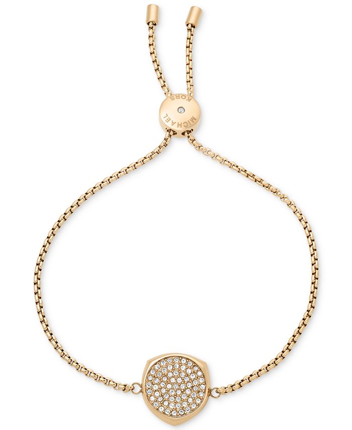 Michael Kors Pavé Disc Slider Bracelet - Macy's