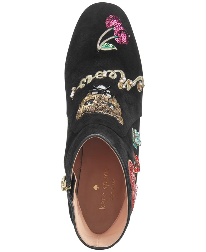kate spade new york Liverpool Embroidered Booties - Macy's