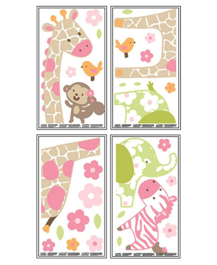 Carter's Jungle 4-Pc. Wall Decal Set - Macy's
