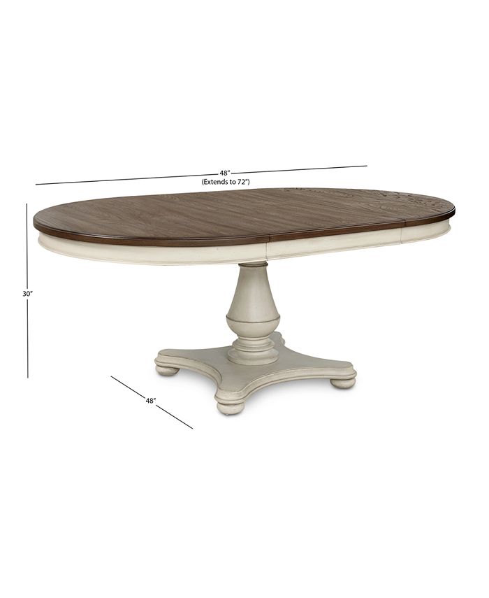 Furniture Barclay Expandable Round Pedestal Dining, 5-Pc. Set (Round ...