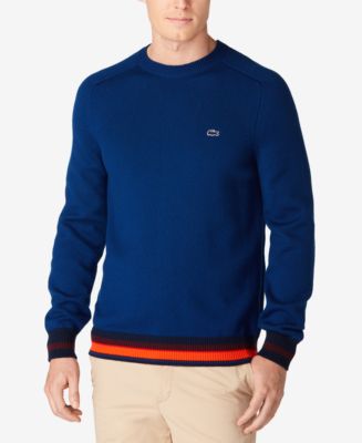 Lacoste Men's Classic-Fit Pullover Wool Sweater - Macy's