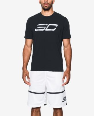 Under Armour Men's Steph Curry Logo Charged Cotton® T-Shirt - Macy's