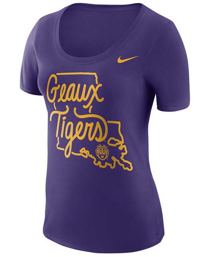 Nike Women's LSU Tigers State Local Elements T-Shirt - Macy's