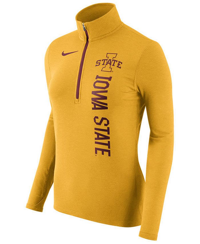 Nike Women's Iowa State Cyclones Stadium Element Quarter-Zip Pullover ...