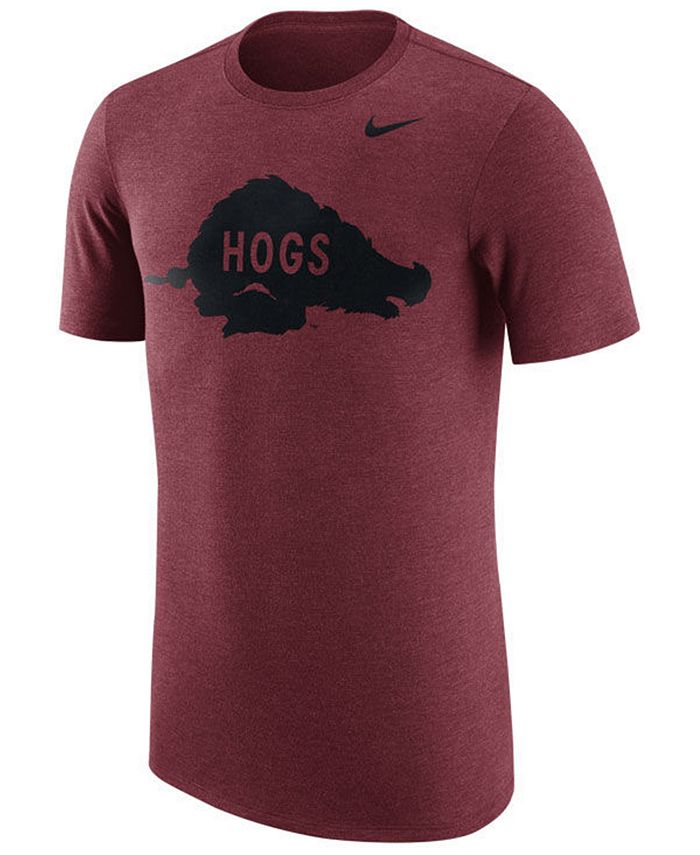 Nike Men's Arkansas Razorbacks Vault Logo Tri-Blend T-Shirt - Macy's