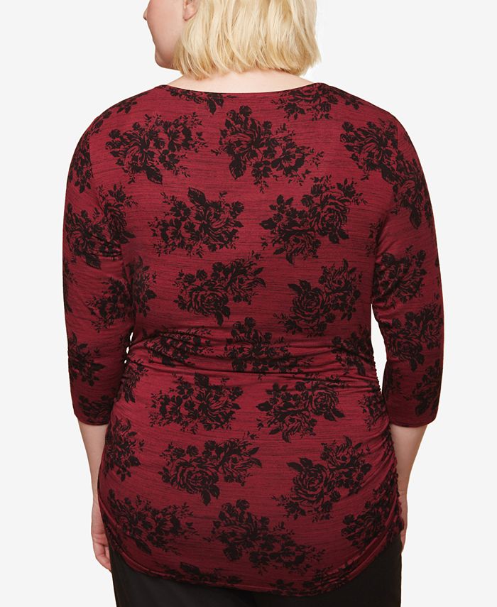 Motherhood Maternity Plus Size Ruched Top - Macy's