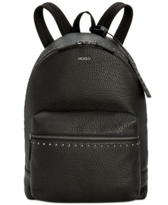 Hugo Boss Men's Studded Leather Backpack - Macy's