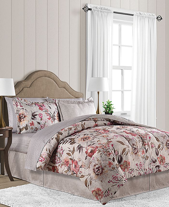 Fairfield Square Collection Meadow 8-Pc. King Reversible Bedding ...