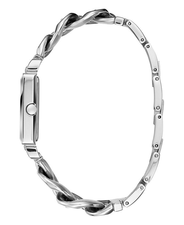 GUESS Women's Stainless Steel Chain Bracelet Watch 28x28mm - Macy's