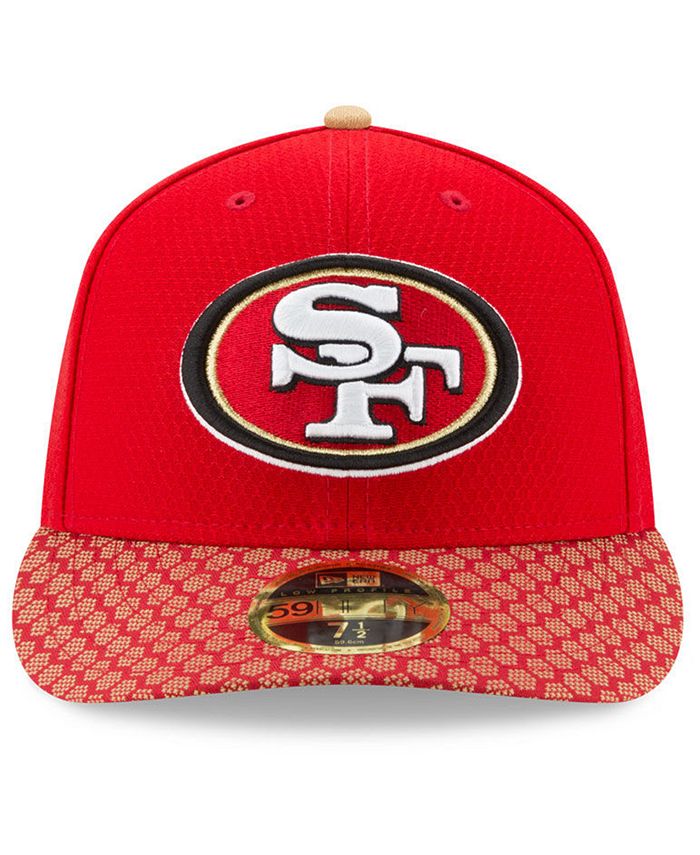 New Era San Francisco 49ers Sideline Low Profile 59FIFTY Fitted Cap ...