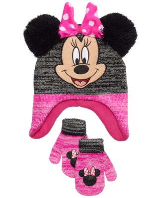 Minnie Mouse 2-Pc. Hat & Mittens Set, Toddler Girls - Macy's