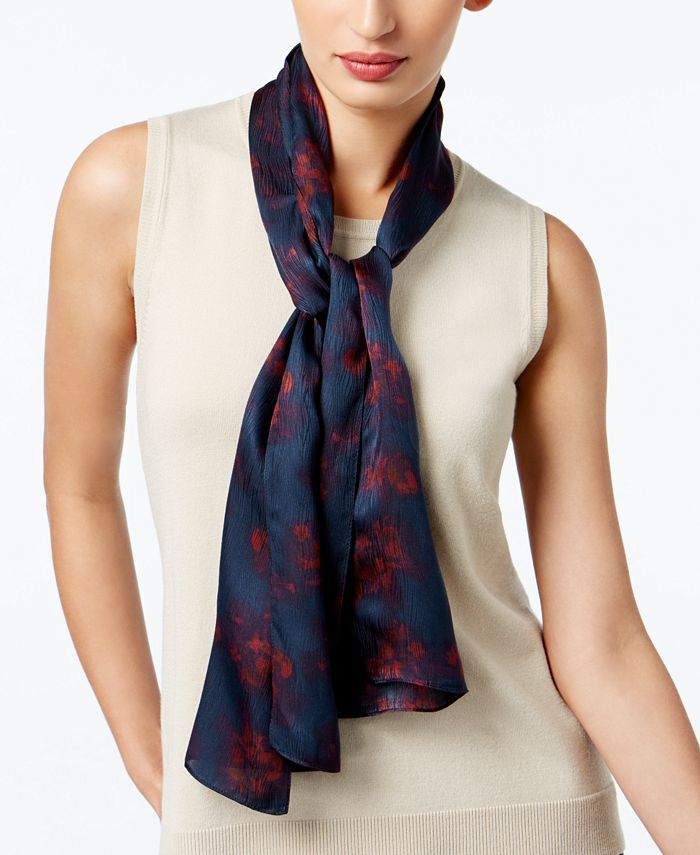 Lauren Ralph Lauren Amelia Silk Scarf - Macy's