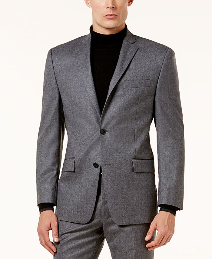 Michael Kors Michael Kors Men's Classic-Fit Light Gray Heathered ...