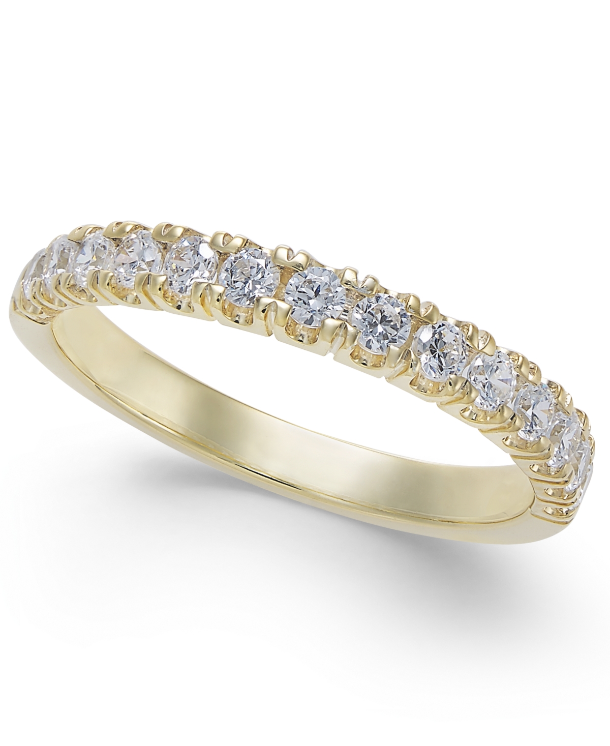 Click here for Pave Diamond Band Ring in 14k Gold  Rose Gold or W... prices