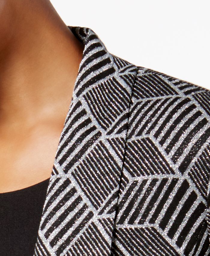 Kasper Printed Flyaway Jacket - Macy's