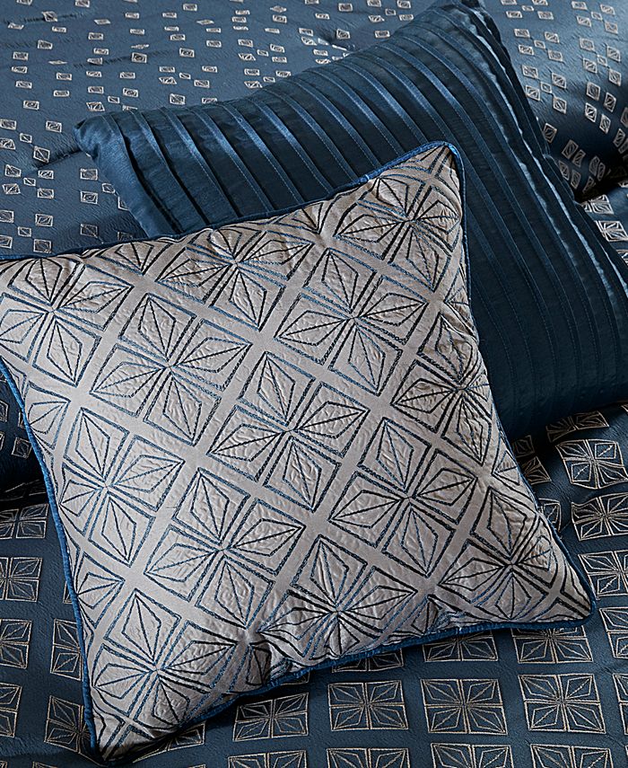 Madison Park Biloxi Jacquard Geometric 7 Pc Comforter Set Queen Macys