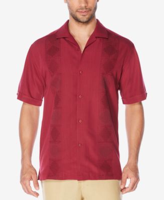 Cubavera Men's Geometric Panel Shirt - Macy's
