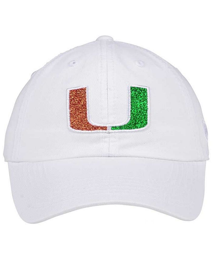 Top of the World Women's Miami Hurricanes White Glimmer Cap - Macy's