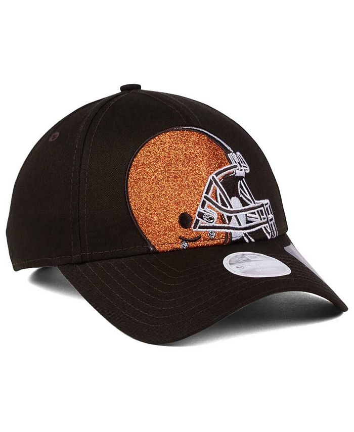 New Era Women's Cleveland Browns Glitter Glam 9TWENTY Strapback Cap ...