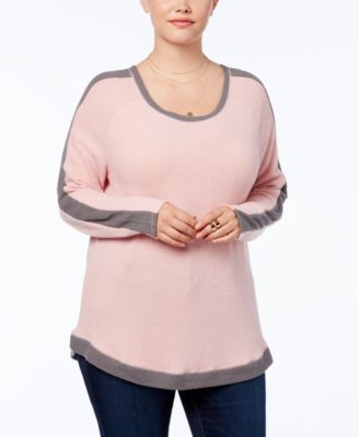 Planet Gold Trendy Plus Size Crisscross-Back Sweater - Macy's