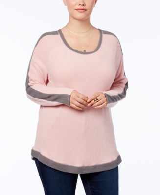 Planet Gold Trendy Plus Size Crisscross-Back Sweater - Macy's