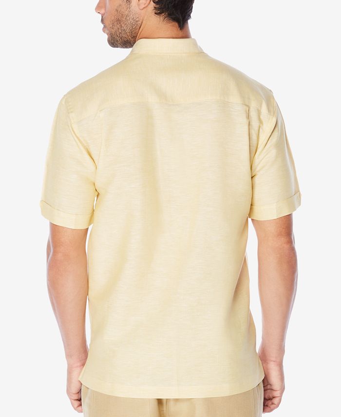 Cubavera Men's Embroidered Panel Shirt - Macy's