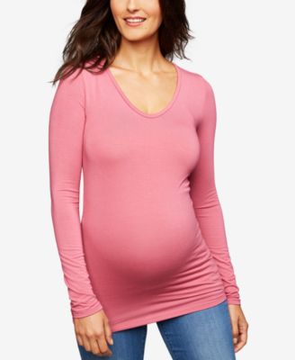 A Pea In The Pod Maternity Ruched Top - Macy's
