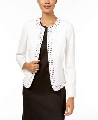 Kasper Studded Flyaway Jacket - Macy's