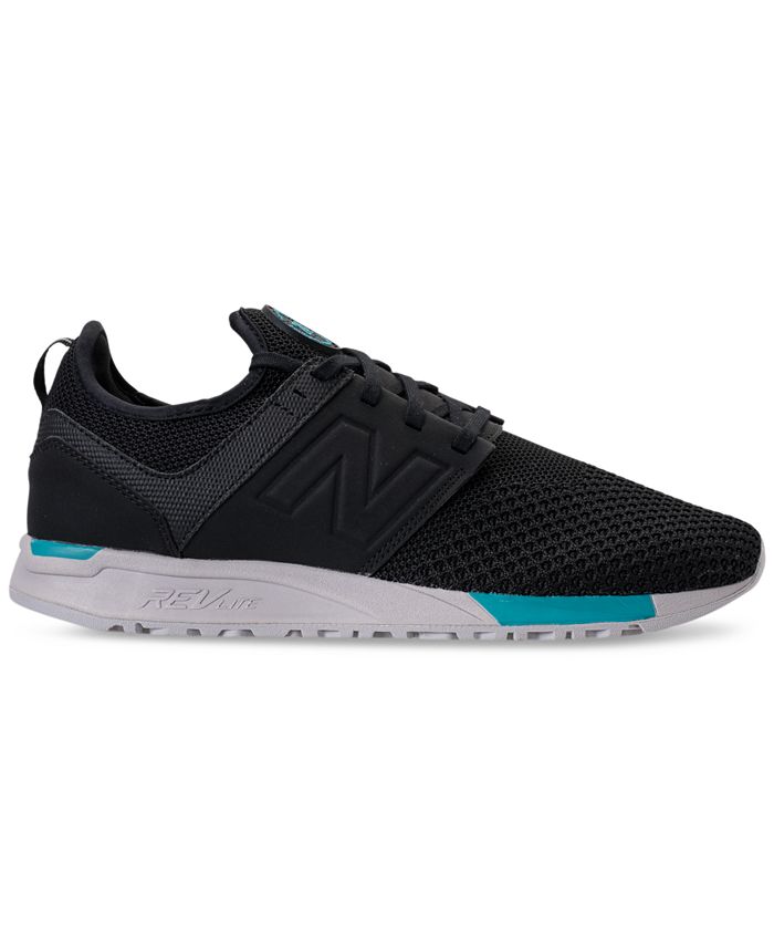 New Balance Men's 247 Knit Casual Sneakers from Finish Line - Macy's