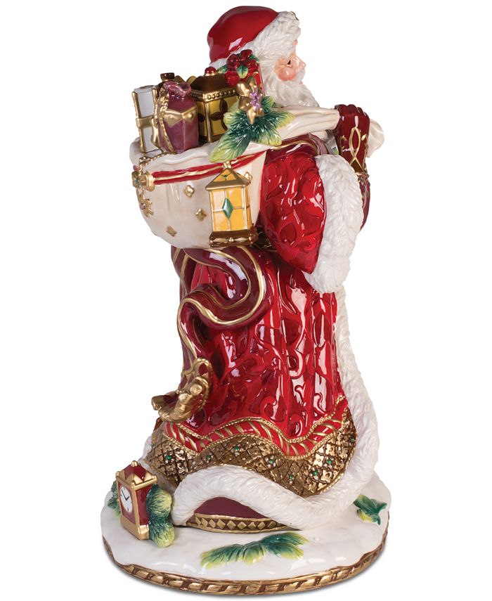 Fitz and Floyd Renaissance Holiday Santa Figurine - Macy's
